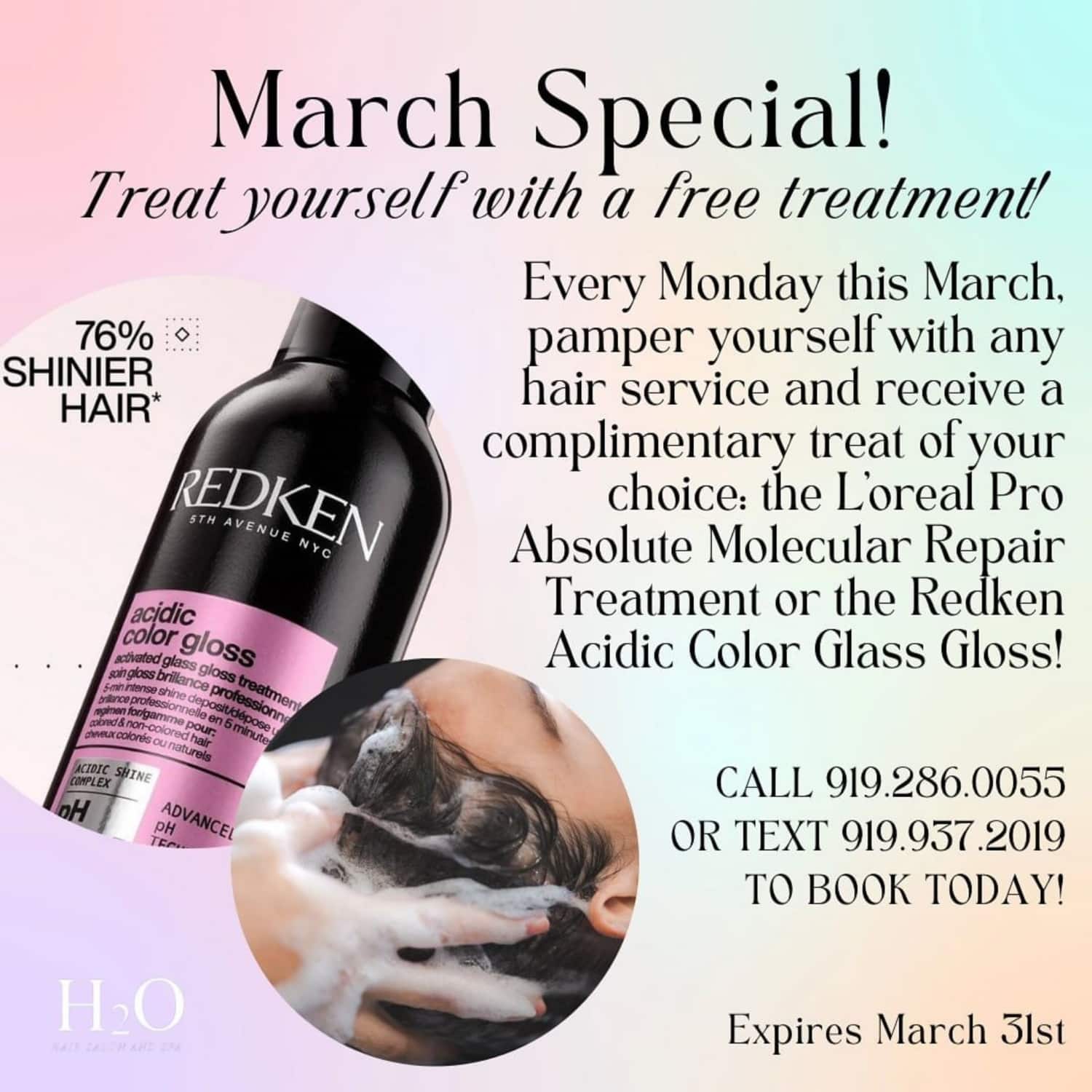 Specials - H2O Hair Salon and Spa